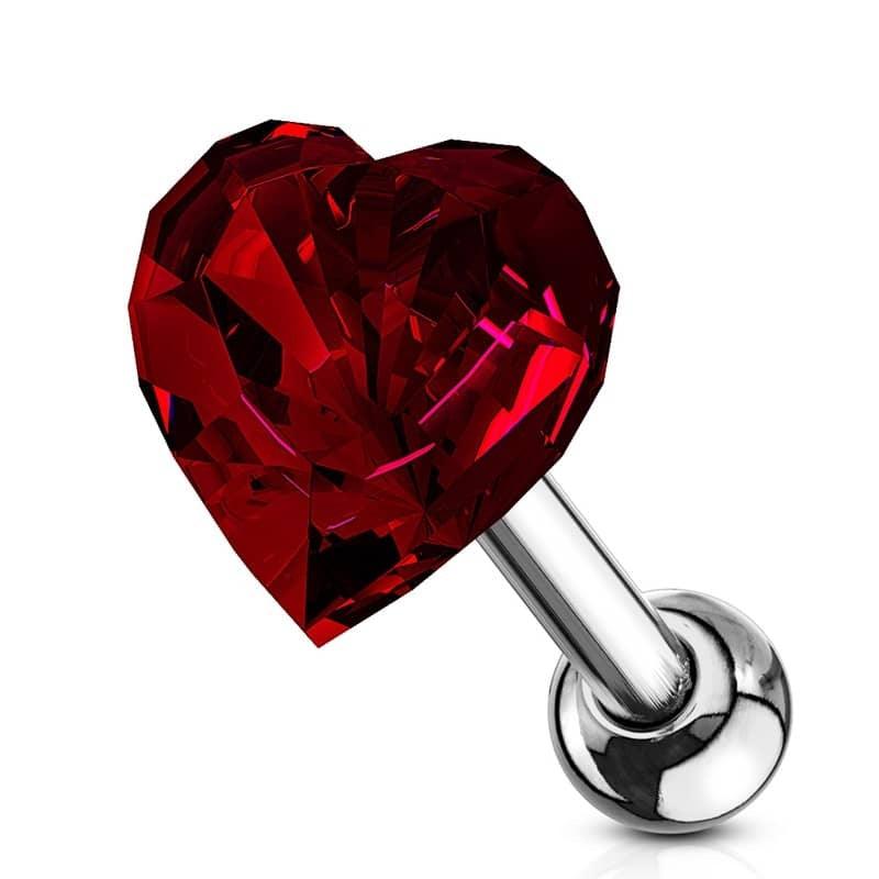Piercing Stud Cartílago - Corazon de Color - Tienda – piercing-glamz